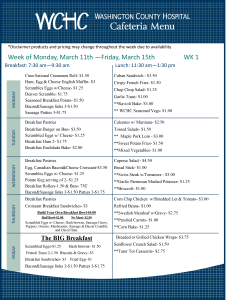 Dining Options | WCHC